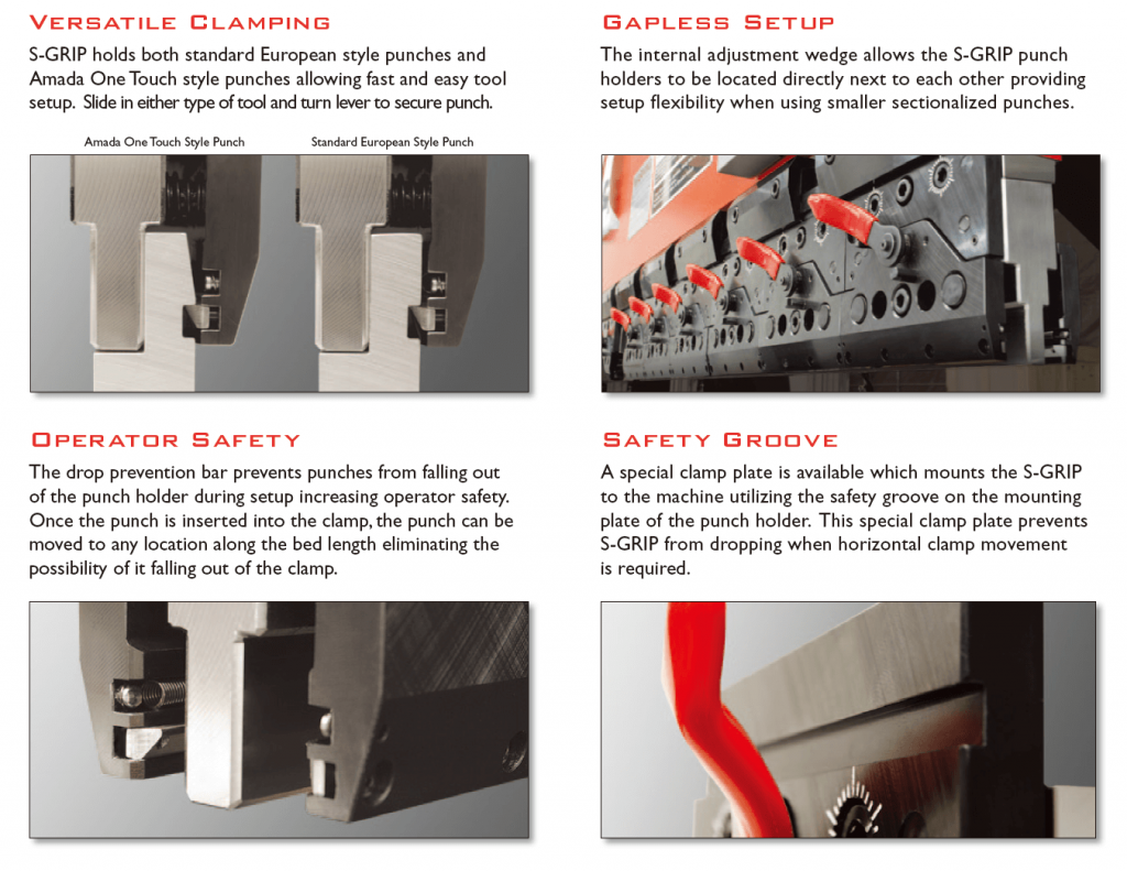 Amada Type Double-Side Fast Tool Clamp - Tooling Division